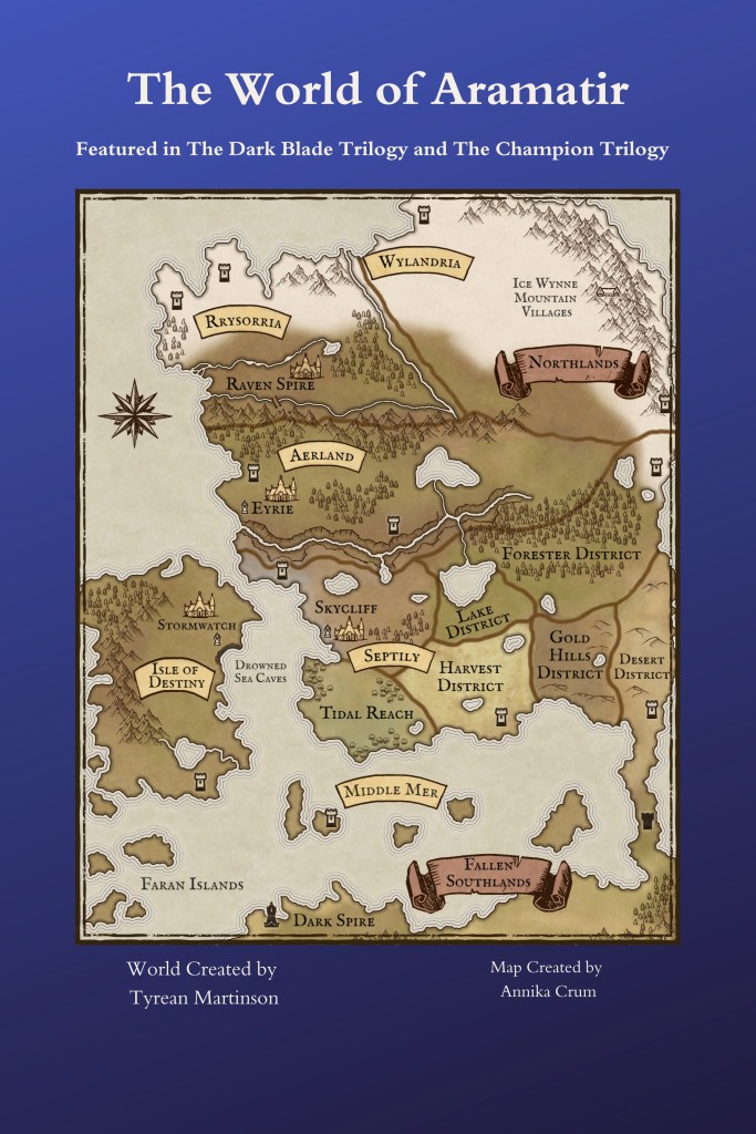 The World of Aramatir Map - Tyrean's Tales
